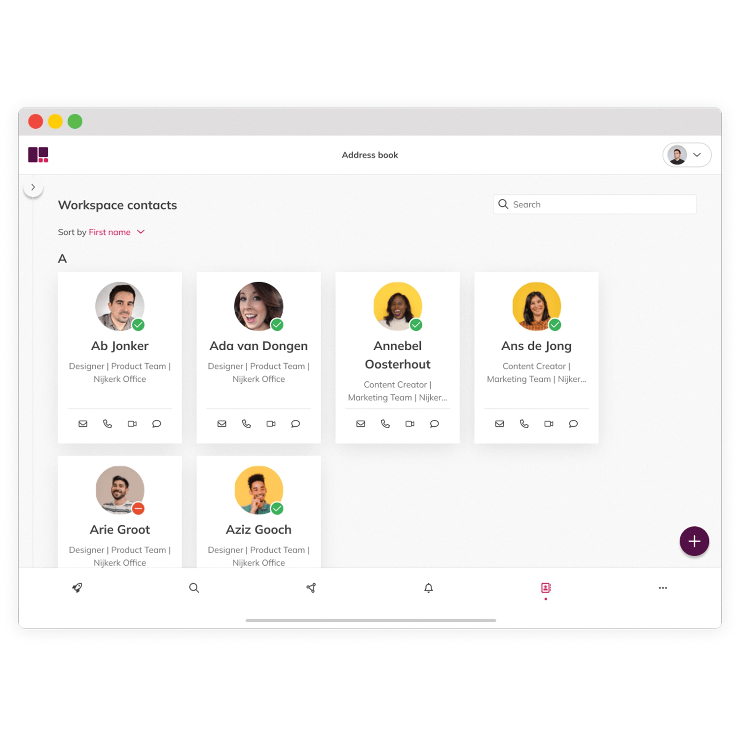 Workspace 365 | Streamline communication with our Address Book